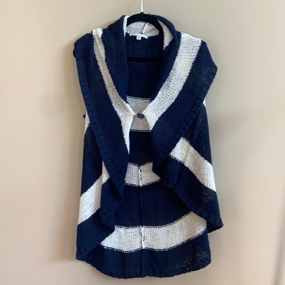 CAbi | Tops | Skipper Striped Nautical Vest | Poshmark